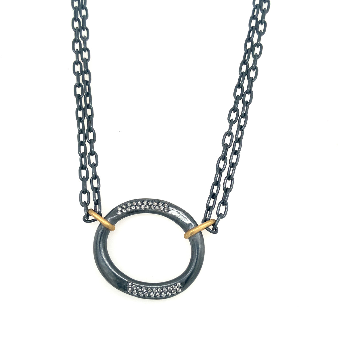 Lika Behar Yin and Yang ORION Collection Diamond Necklace in 24K Gold ...