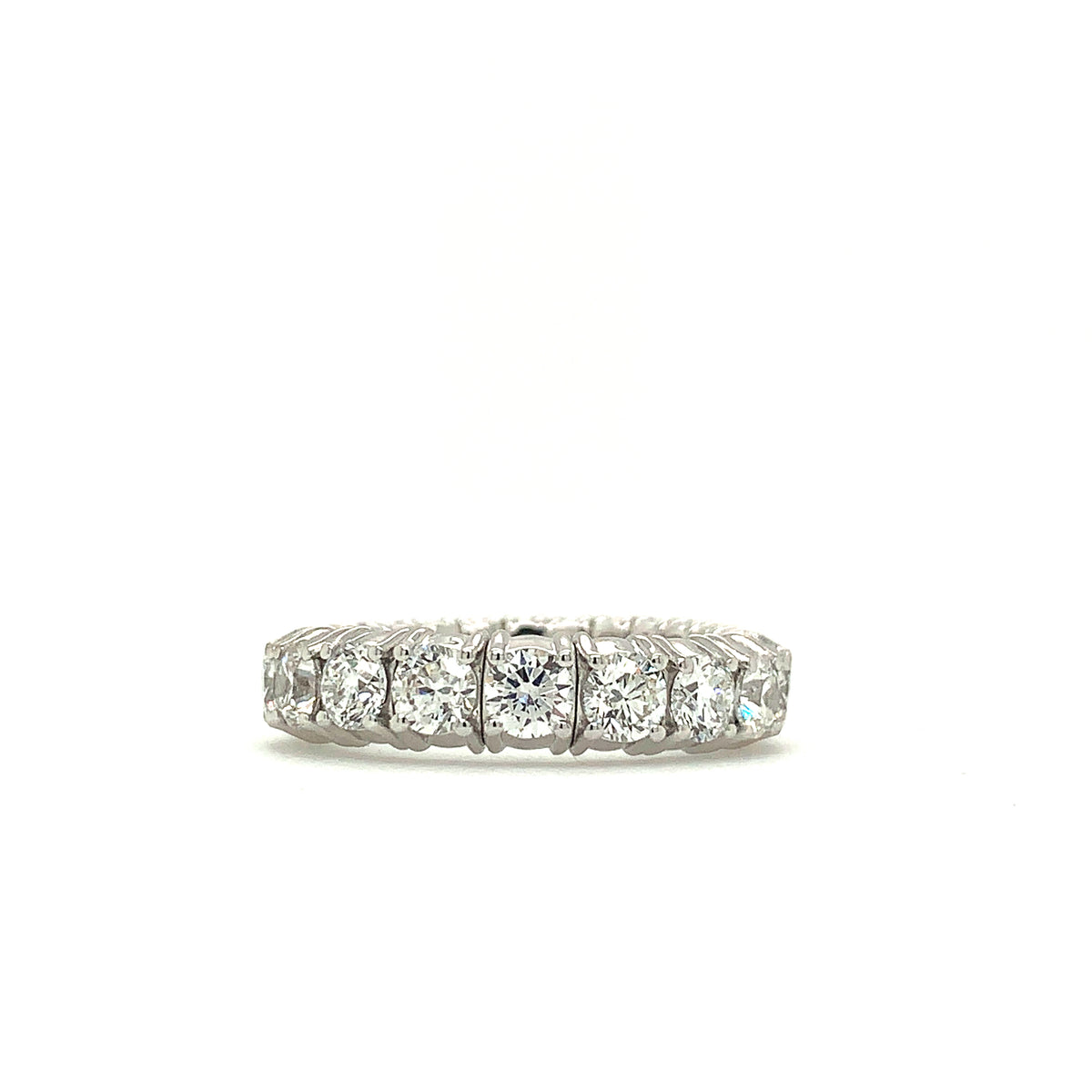 Zydo Italy Eternity Stretch Diamond 1.71ctw Band 18K White Gold | Blac ...
